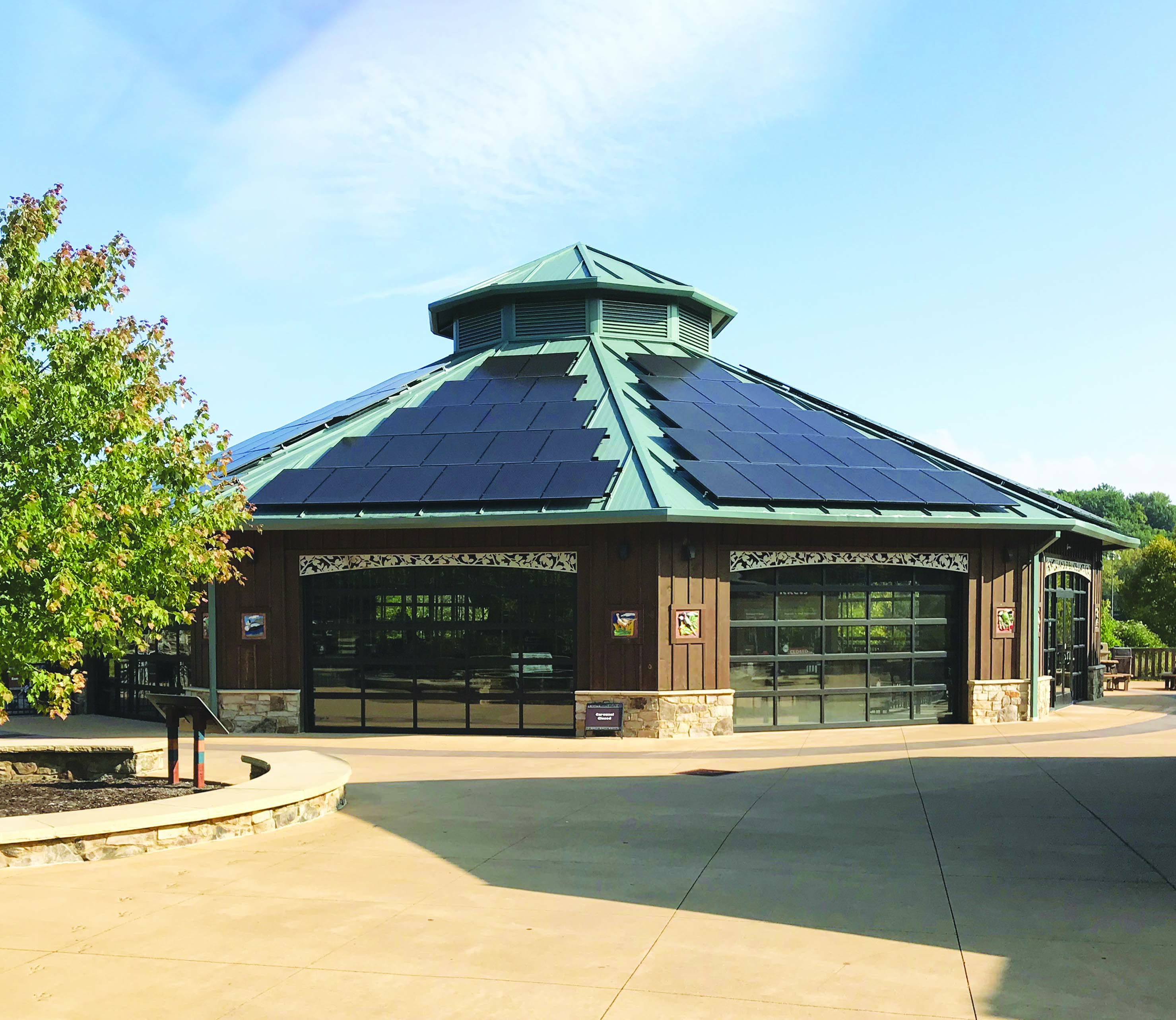 Decagon Shelter with Sandwich Panel Roof